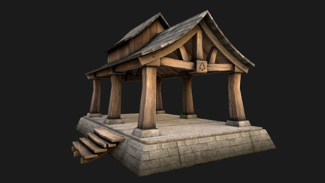 Medieval Storage 3D Model in Buildings 3DExport