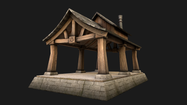 Medieval Storage 3D Model in Buildings 3DExport