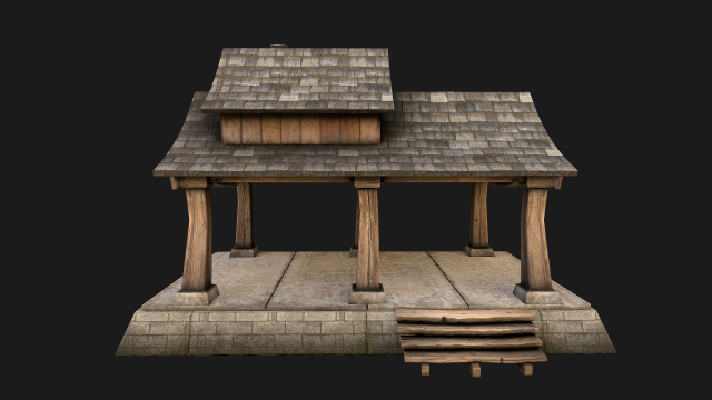 Medieval Storage 3D Model in Buildings 3DExport