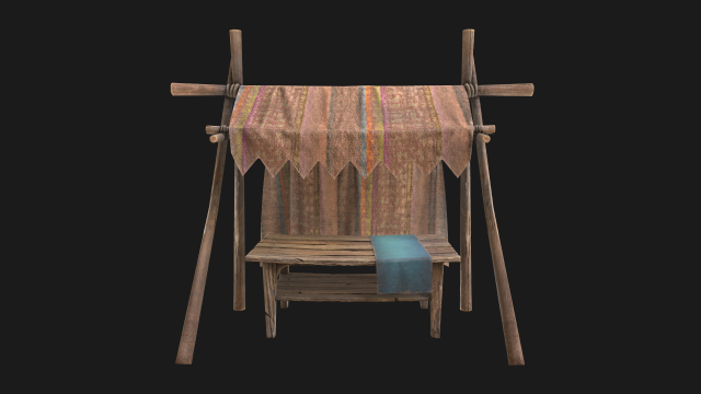 Medieval Bazaar Tent 3D Model in Other 3DExport