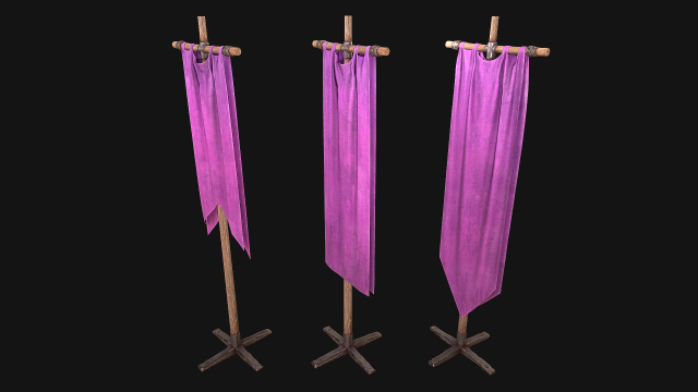 Medieval Flag 3D Model in Other 3DExport