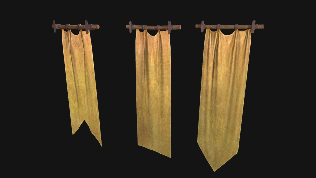Medieval Flag 3D Model in Other 3DExport