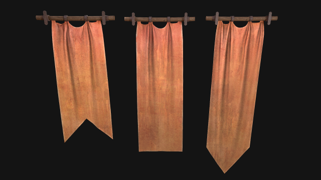 Medieval Flag 3D Model in Other 3DExport