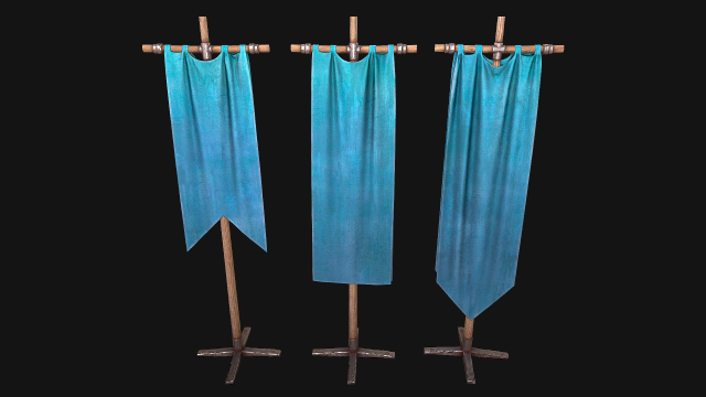Medieval Flag 3D Model in Other 3DExport