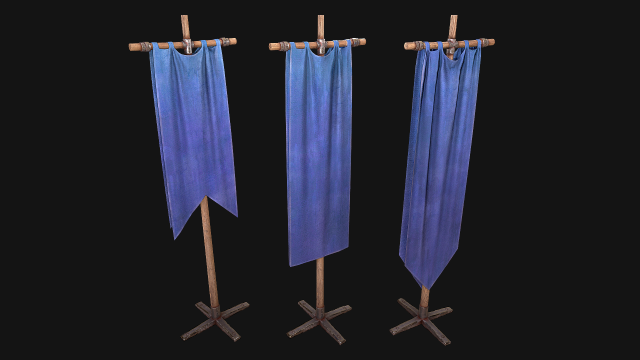 Medieval Flag 3D Model in Other 3DExport