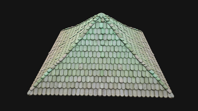 Medieval Tile Pyramid Roof 3D Model in Miscellaneous 3DExport