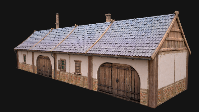 Medieval Buildings Set 3D Model in Buildings 3DExport