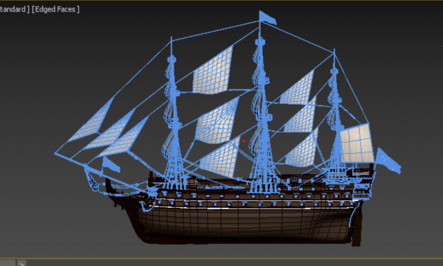 Sailing ship 3D Model in Sailboat 3DExport
