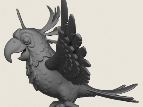 Perroquet ara écarlate volant Modèles 3D en vedette in Animaux 623365 ...