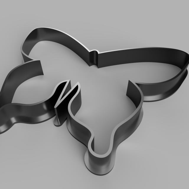 butterfly cutter cookie stl custom cookie cutter stl 3d print design 3d ...