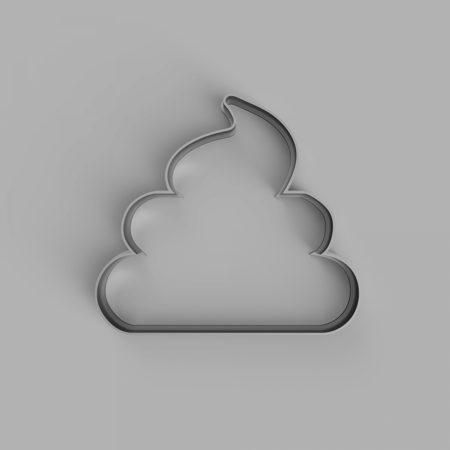 poop cutter cookie stl custom cookie cutter stl 3d print design 3d ...