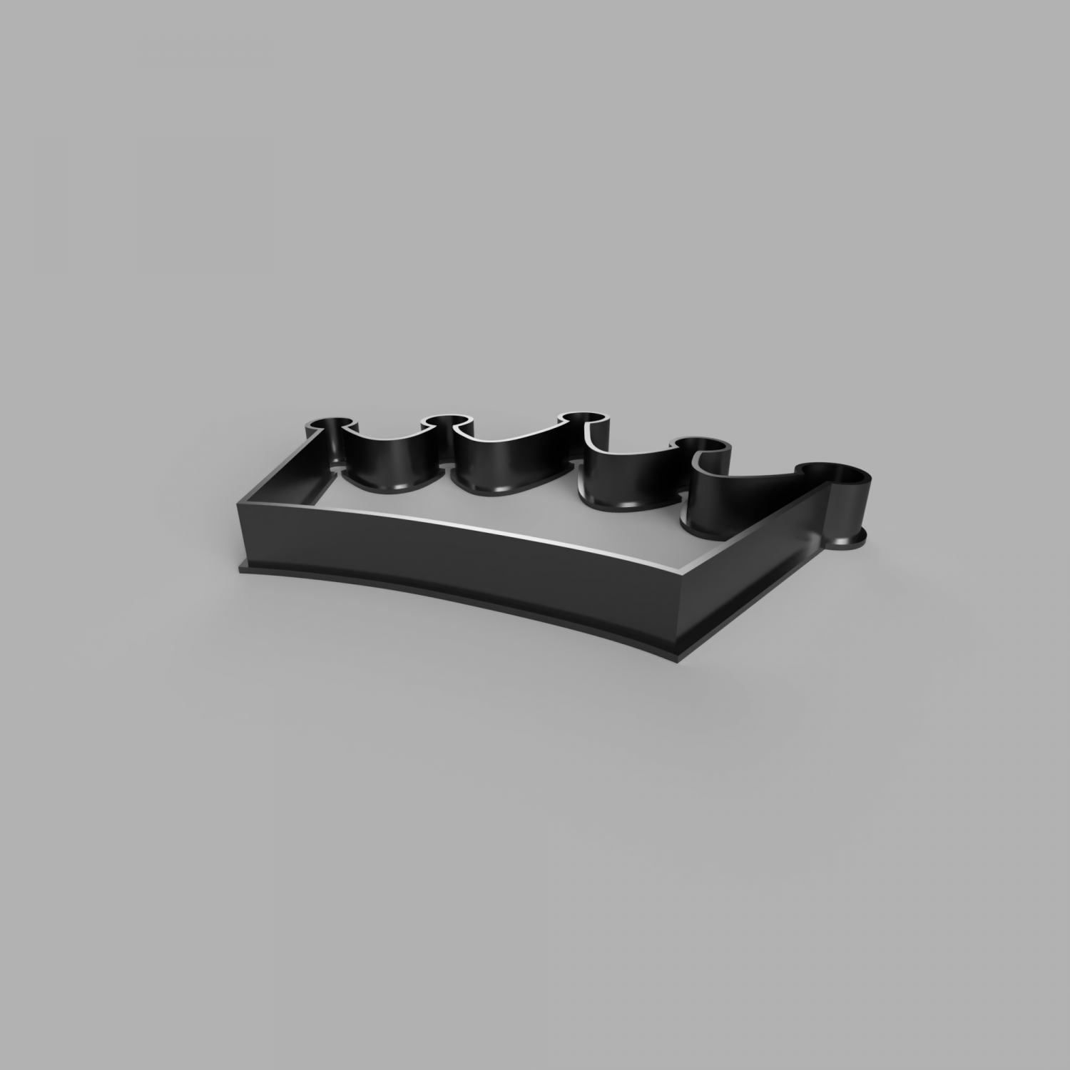 crown cutter cookie stl custom cookie cutter stl 3d print design 3d ...