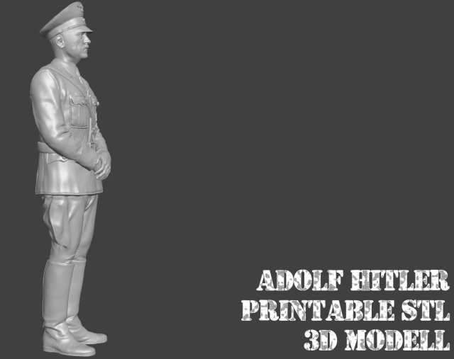 Adolf Hitler 3d printable Scale 135 Figur Version 3 3D 打印模型 in 男子 3DExport