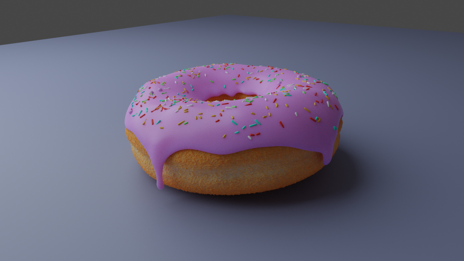 donut with 3 glaze colors 3D Models in Sweets 3DExport