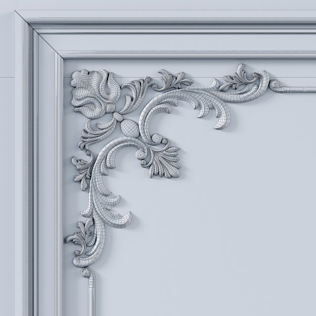 Wall molding 01 3D Model in Decoration 3DExport