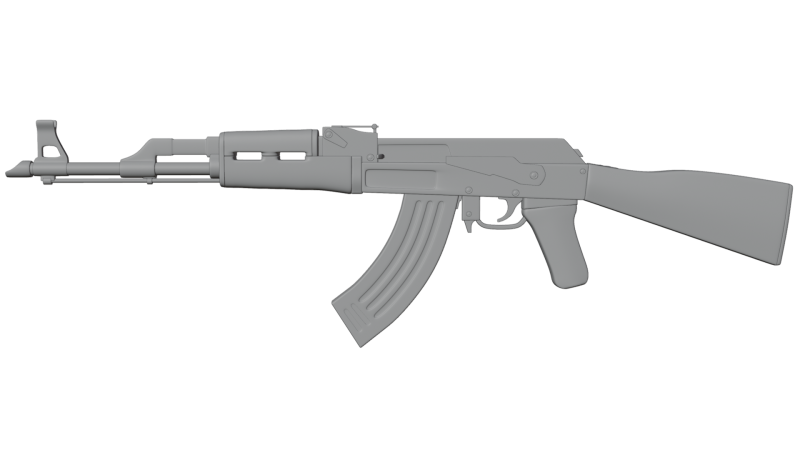 AK 47 3D Model in Rifle 3DExport