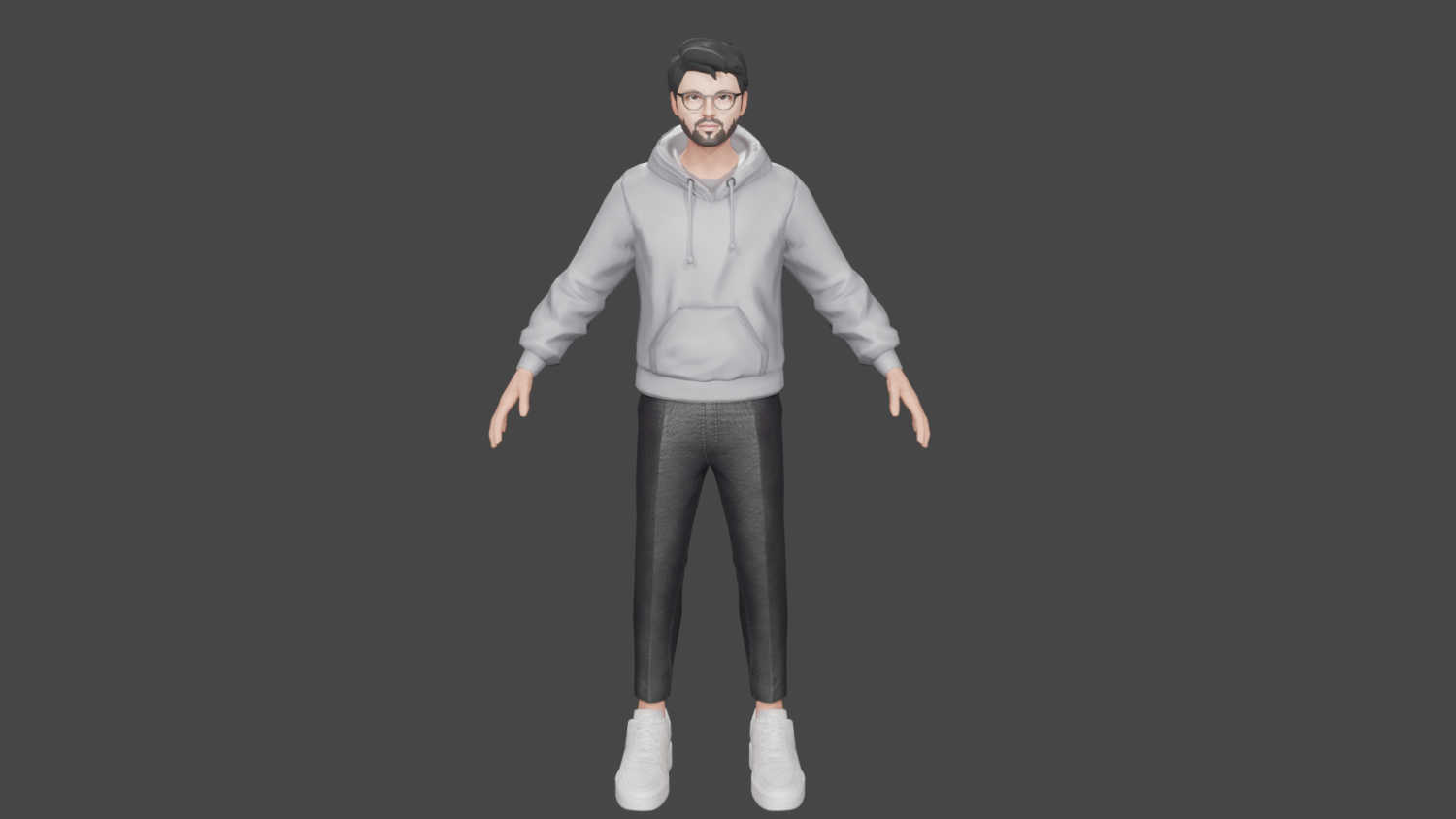 Rigged Human 3D Character 3D Model in Man 3DExport