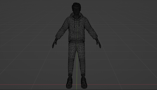 Rigged Human 3D Character 3D Model in Man 3DExport