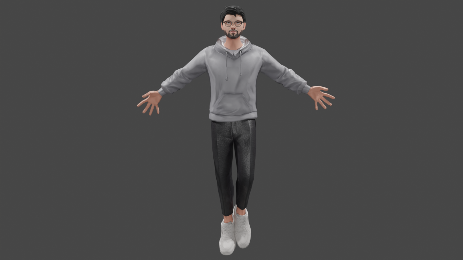 Rigged Human 3D Character 3D Model in Man 3DExport