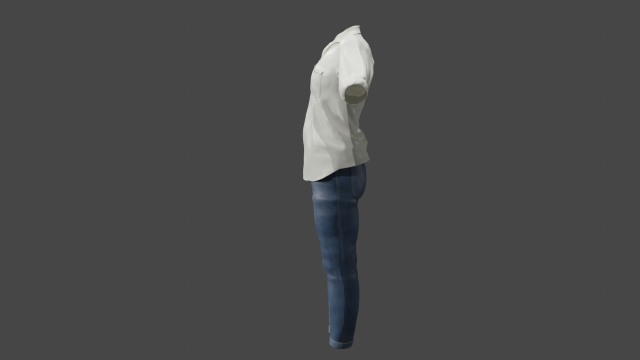 Realistic Human Cloth 3D 3D Model in Clothing 3DExport