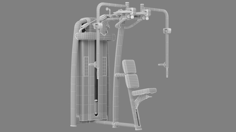 Technogym Selection 700 - Dual Pectoral Reverse Fly 3D Model in Sports ...