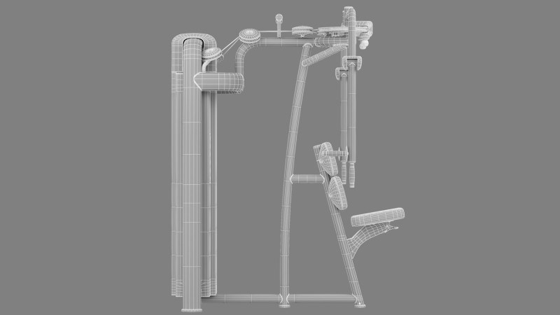 Technogym Selection 700 - Dual Pectoral Reverse Fly 3D Model in Sports ...