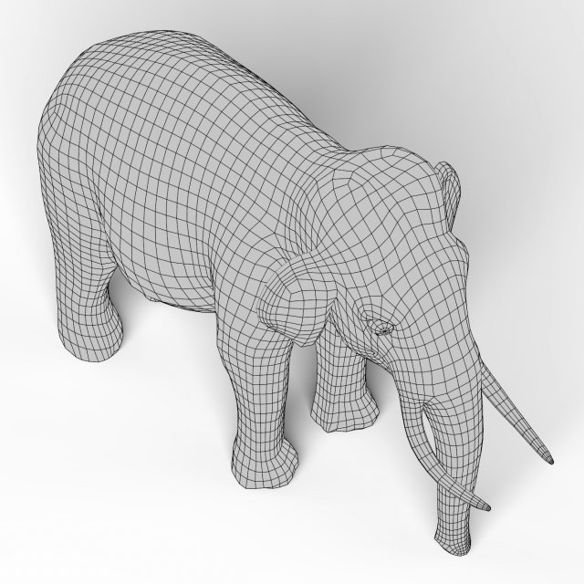 Elephant Base Mesh 3D Model in Elephant 3DExport