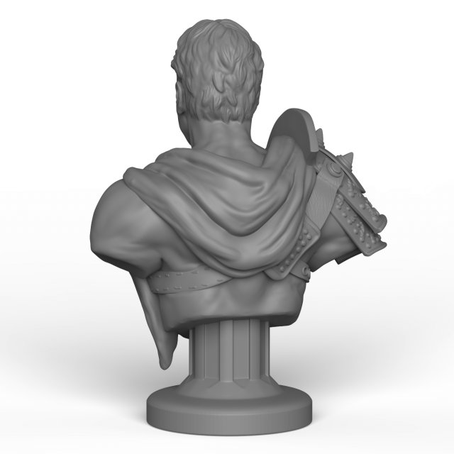 Print Ready Male Warrior Statue 3D Model in Fantasy 3DExport