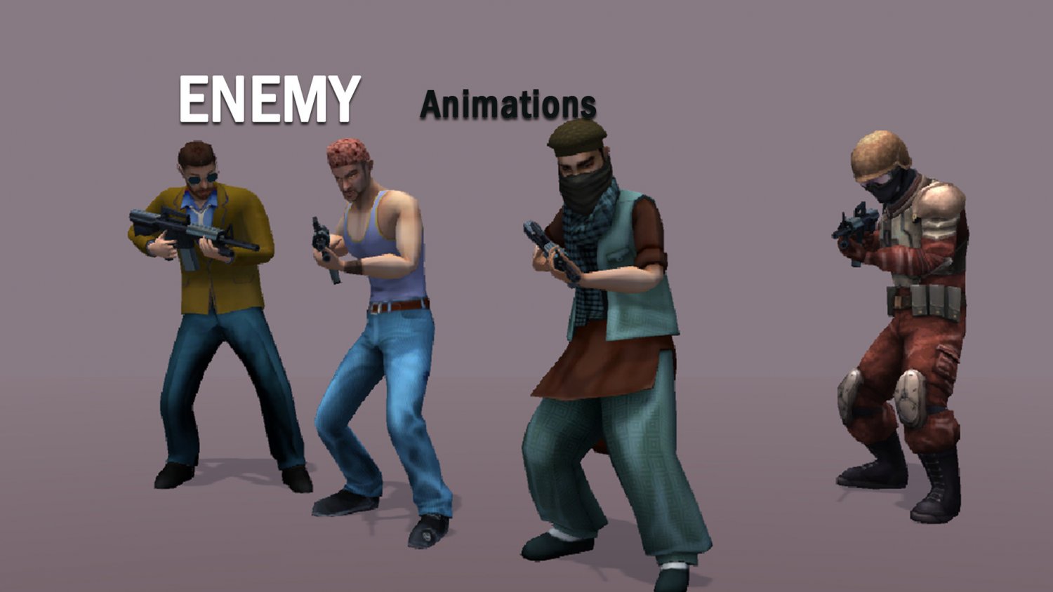 Enemy Avatar Animations Modèle 3D in Actifs du jeu 3DExport