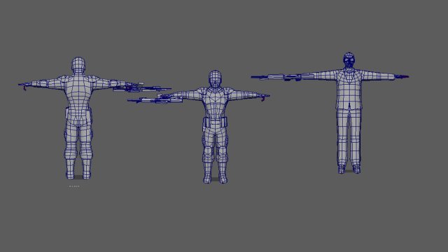 Enemy Avatar Animations 3D Model in Game Assets 3DExport