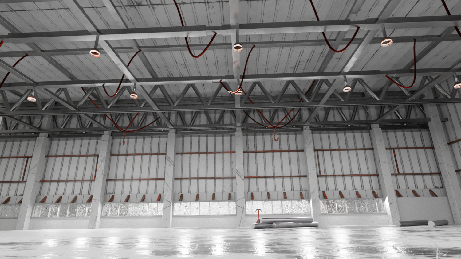 Warehouse interior Render scene 3D Models in Lobby 3DExport