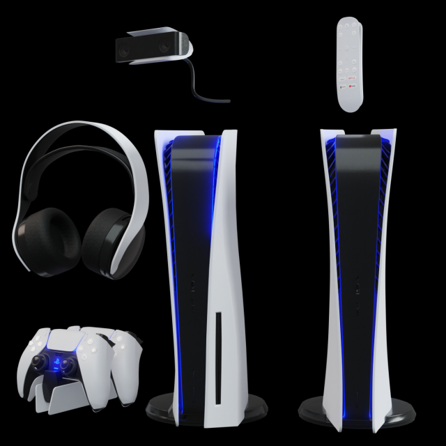 Playstation PS5 Collection 3D Model in Other 3DExport