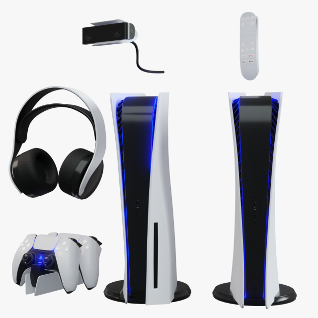 Playstation PS5 Collection 3D Model in Other 3DExport