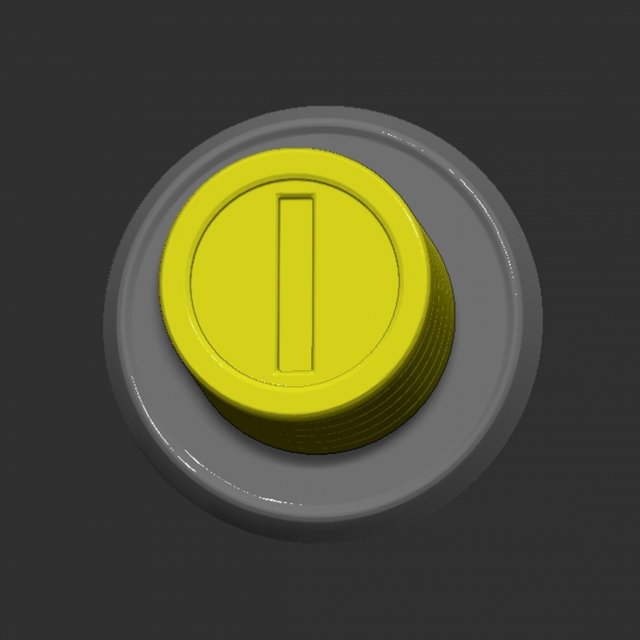 Stacked Mario Coins Based 3D Print Model in Figurines 3DExport