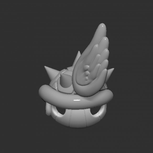 Mario Tortoise Shell with Spiny and Wings Modelo de impresión 3D in ...