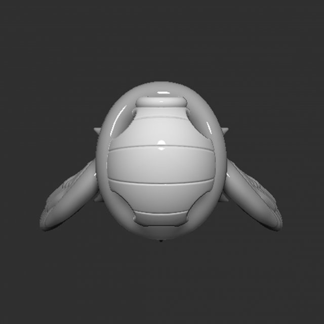 Mario Tortoise Shell with Spiny and Wings Modelo de impresión 3D in ...