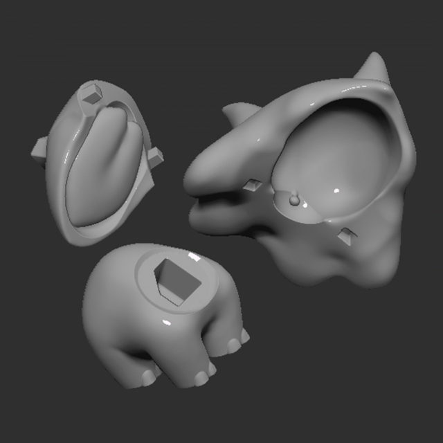 Reznor Open Mouth 3D Print Model in Figurines 3DExport