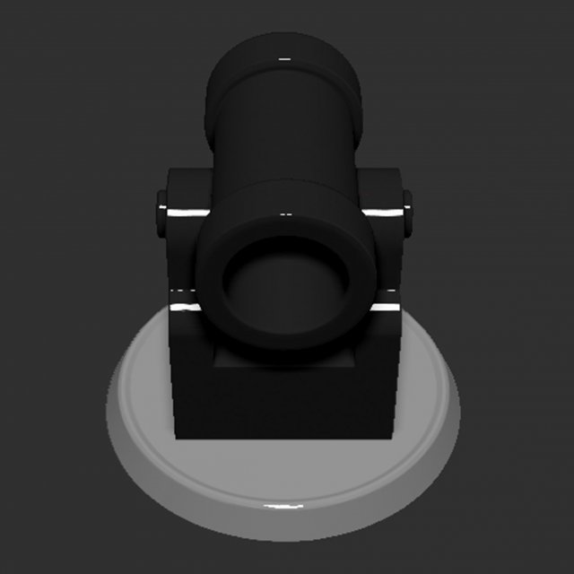 Blaster Bullet Mario Based 3D Print Model in Figurines 3DExport