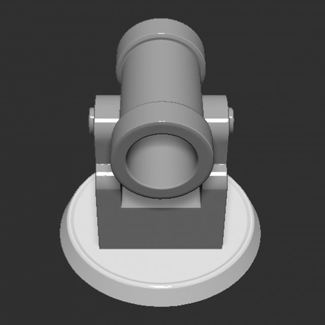 Blaster Bullet Mario Based 3D Print Model in Figurines 3DExport