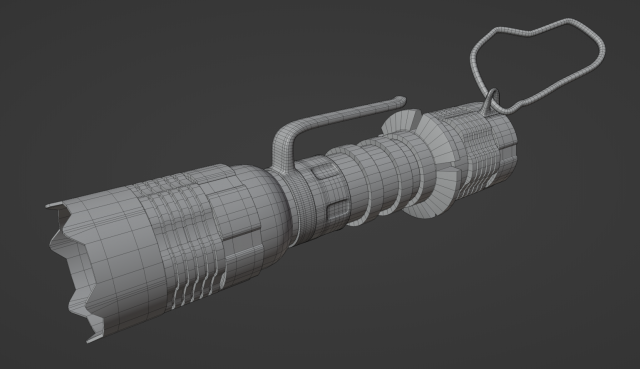 Stylized flashlight Free 3D Model in Miscellaneous 3DExport