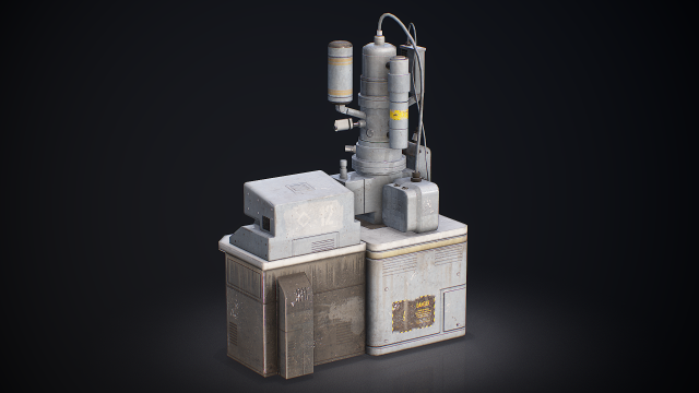 Old laboratory computer 3D Model in Computer 3DExport