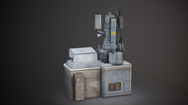 Old laboratory computer 3D Model in Computer 3DExport
