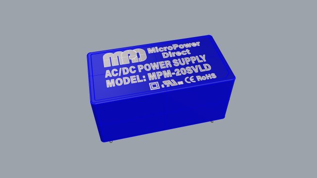 AC-DC power supply 3D Model in Other 3DExport
