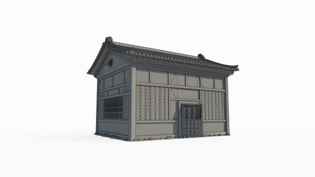 Ancient Asian Architecture City Housing 3D Model in Buildings 3DExport