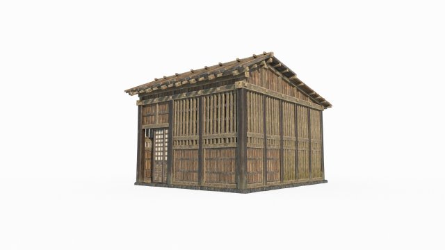 East Asian ancient architecture wooden houses 3D Model in Buildings ...