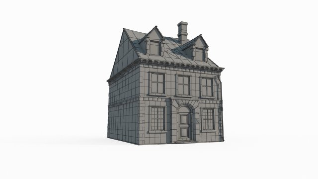 Medieval House Architecture 3D Model in Buildings 3DExport