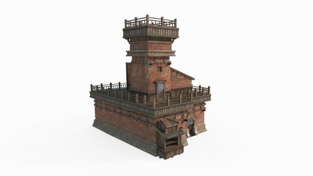 Ancient Gobi Architecture in East Asia 3D Model in Buildings 3DExport