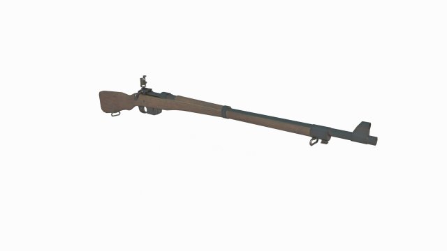 Old style long rifle 3D Model in Rifle 3DExport