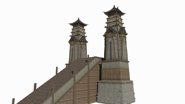 Large scale sacrificial altar in Asian ancient architecture 3D Model in ...
