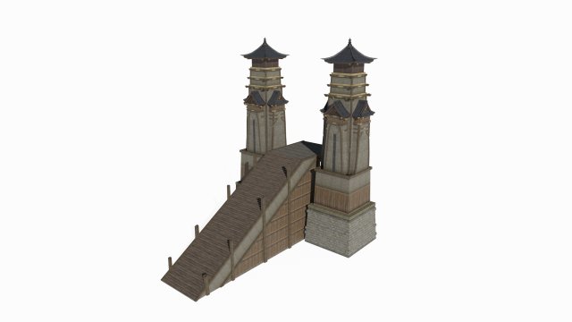 Large scale sacrificial altar in Asian ancient architecture 3D Model in ...